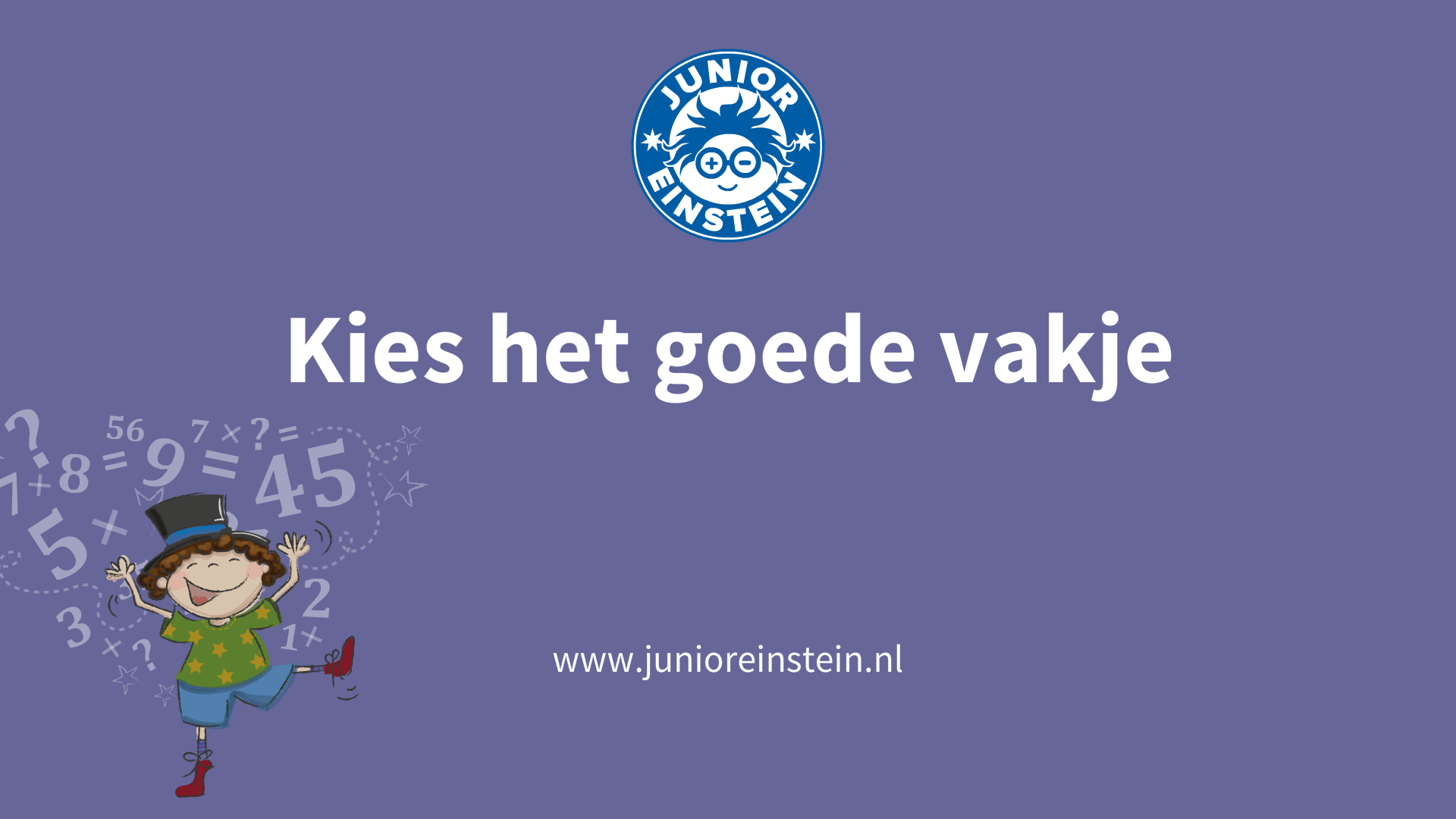 Kies het goede vakje [1]